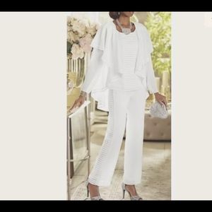 Ashro | Pants & Jumpsuits | Ashro Off White Semi Formal Plus Size Pant ...